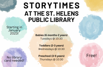 Welcome to the St. Helens Public Library | City of St Helens Oregon